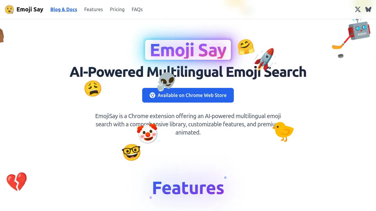 Emoji Say - AI-Powered Multilingual Emoji Search