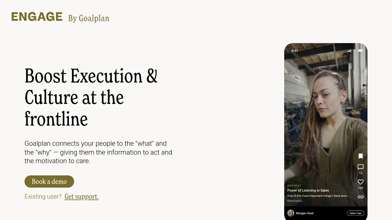Engage by Goalplan - Video-First Communication & Training for Frontline ...