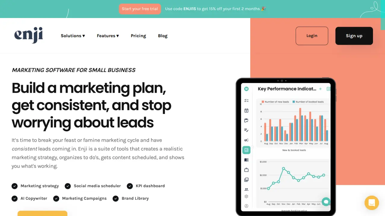Enji - Marketing software that makes small business marketing manageable