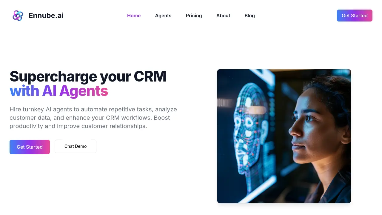 Ennube.ai - Automate CRM Workflows with Specialized AI Agents