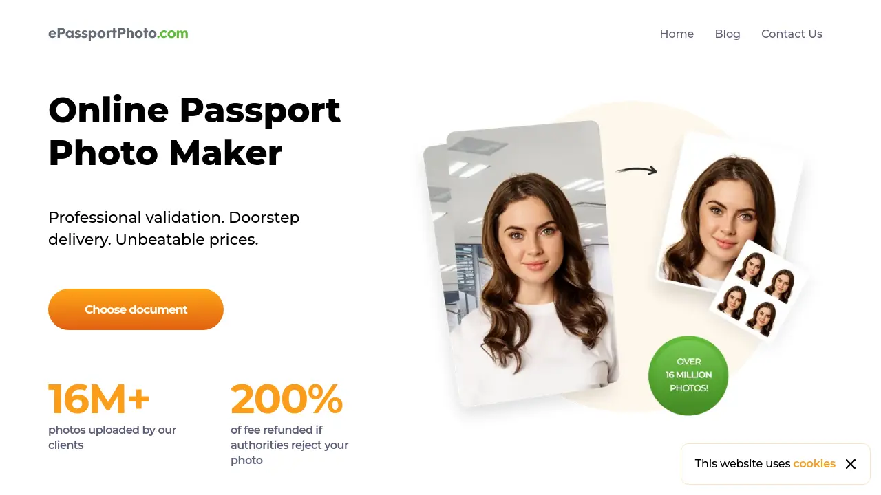ePassportPhoto - Create compliant biometric ID photos online with AI ...