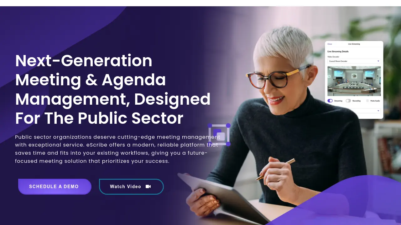 eScribe - AI-Driven Meeting & Agenda Management for Public Sector