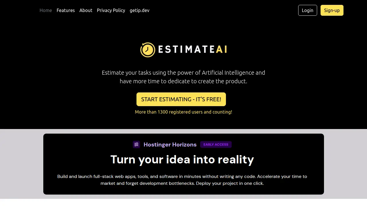 EstimateAI - Estimate your tasks using the power of Artificial ...