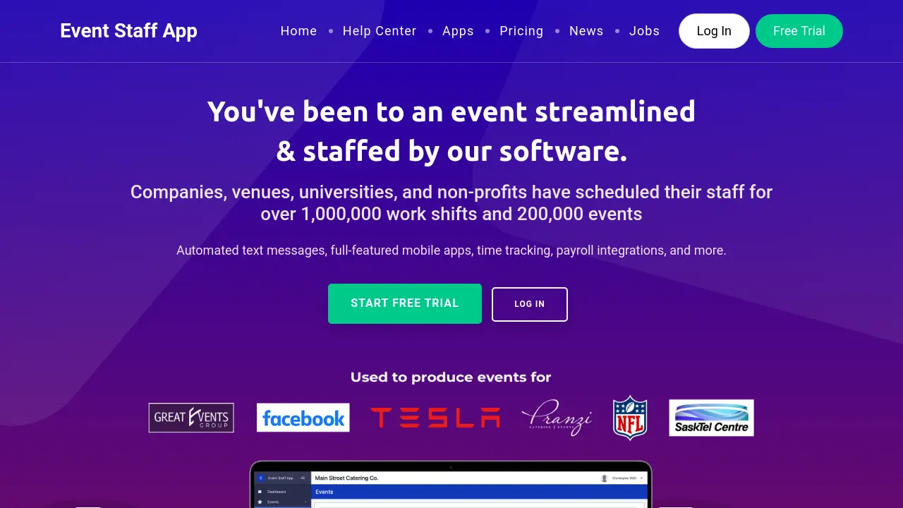 Event Staff App - Simplified Event Staff Scheduling and Management