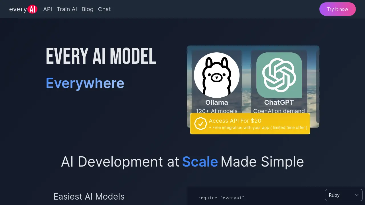 Every AI - Every AI Model, Everywhere