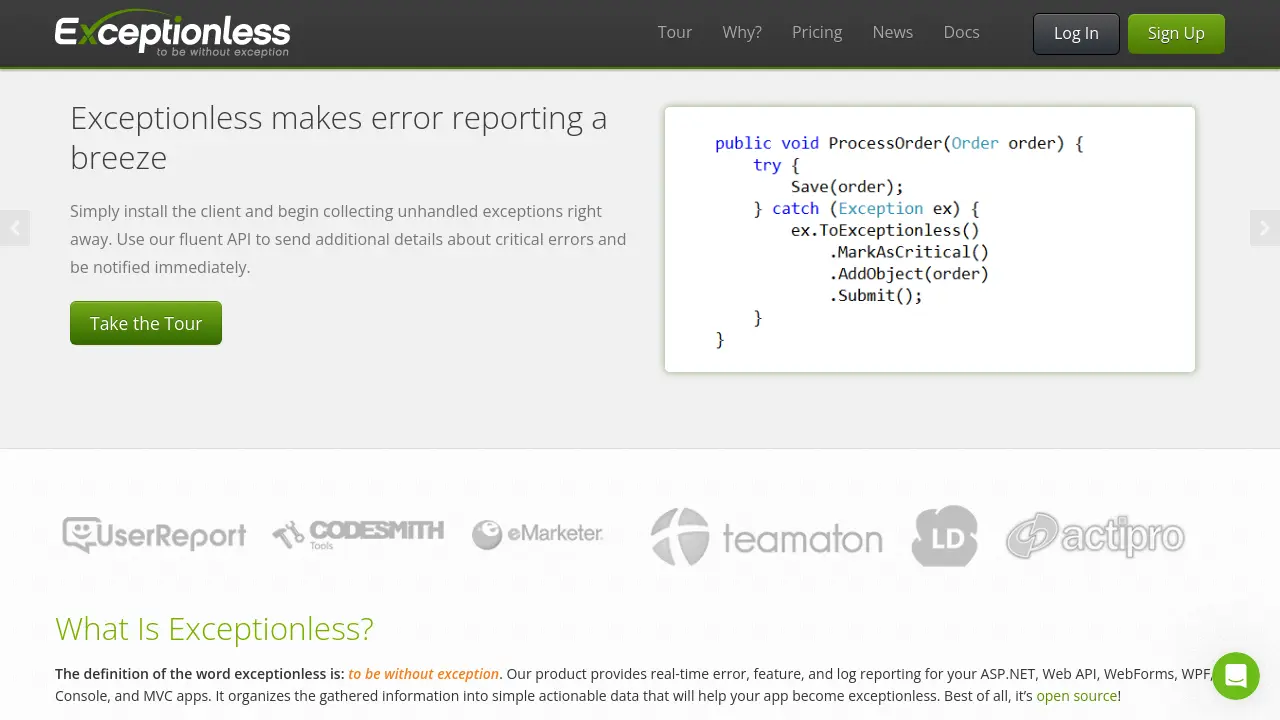 Exceptionless - Effortless Real-Time Error and Event Reporting for Your ...