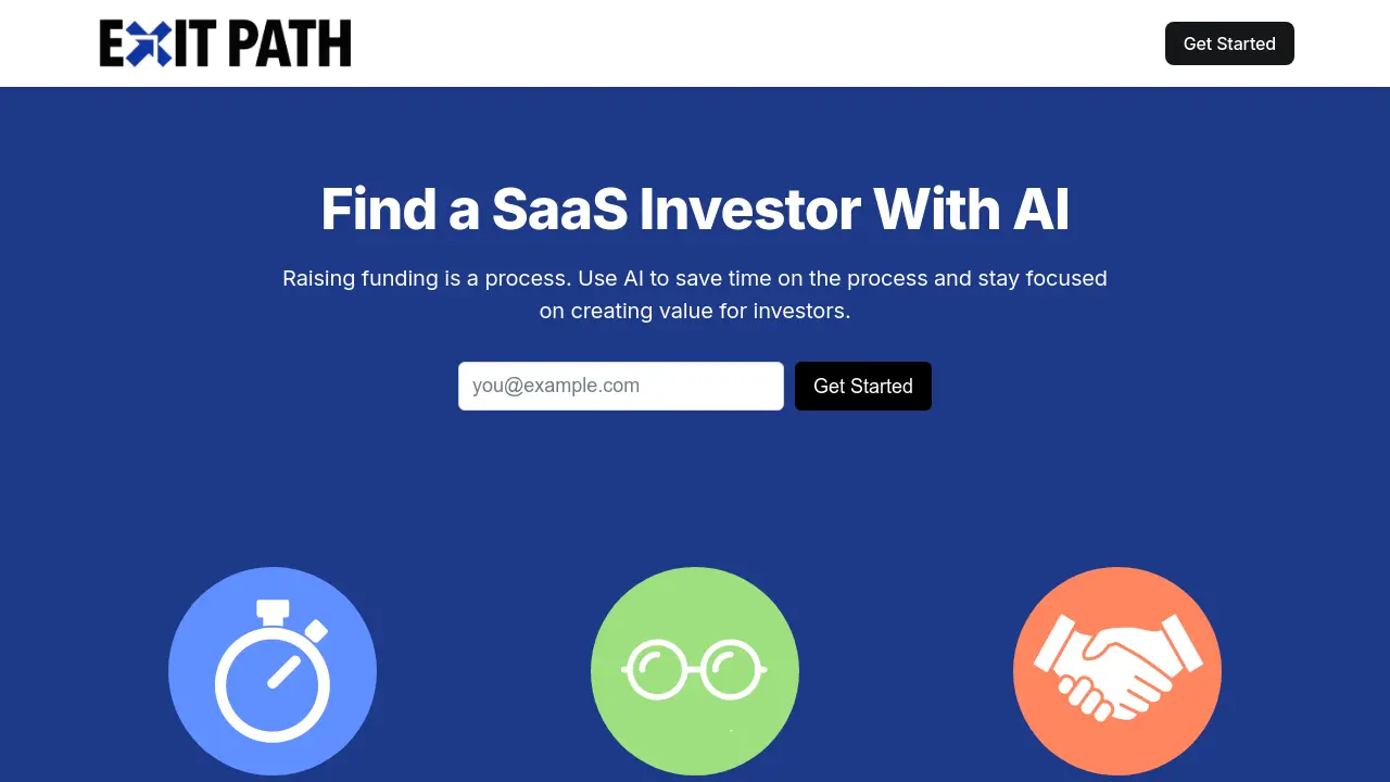 Exit Path - Find a SaaS Investor With AI