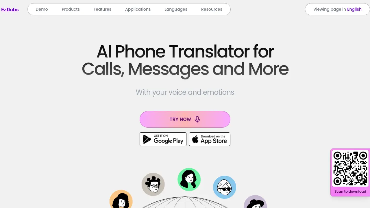 EzDubs - AI Phone Translator for Calls, Messages and More