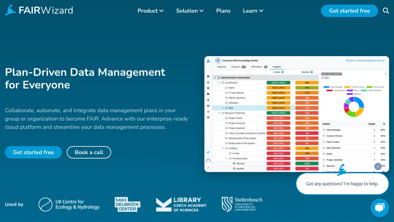 FAIR Wizard - Plan-Driven Data Management for Collaboration, Automation ...