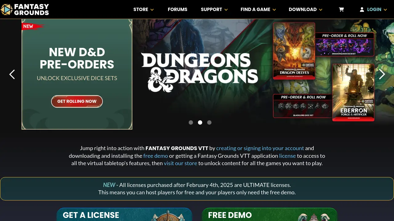 Fantasy Grounds - Virtual Tabletop Platform for Online Tabletop RPGs