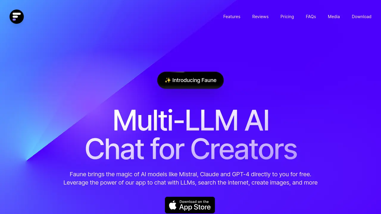 Faune - Multi-LLM AI Chat for Creators