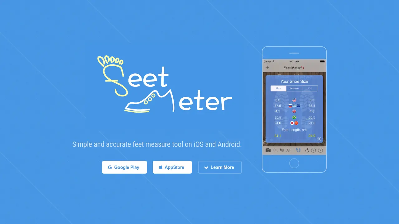 Feet Meter - Accurate Foot Measurement and Shoe Sizing Tool for Mobile ...