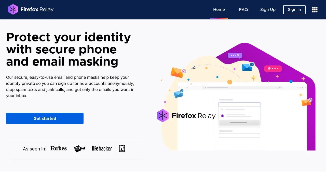 Firefox Relay - Protect your identity with secure email and phone masking