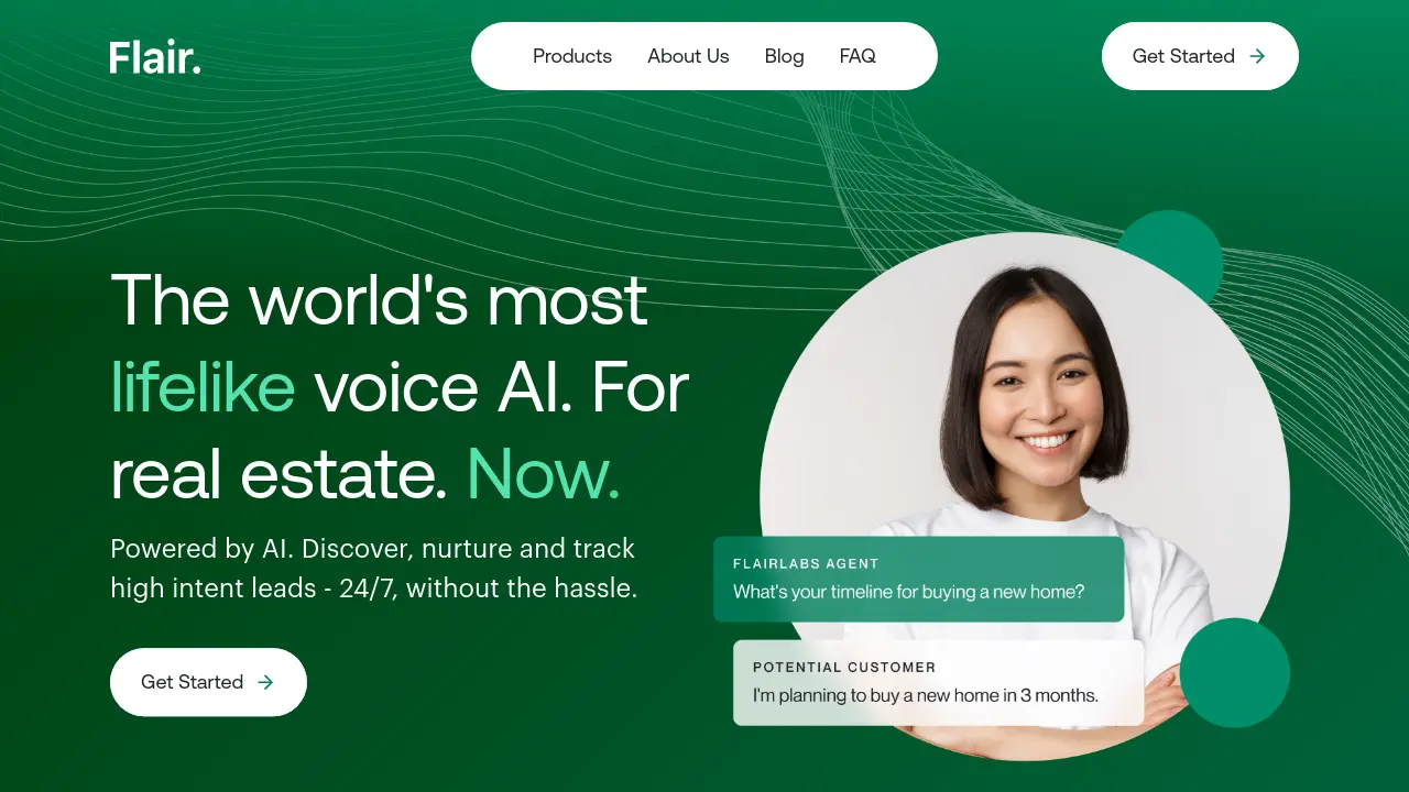 Flair Labs - The world's most lifelike voice AI for real estate lead ...