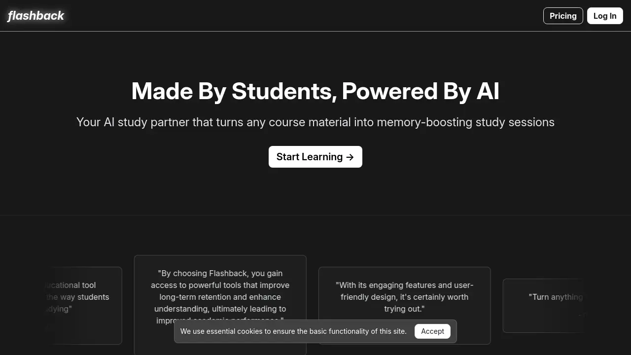 Flashback - Your AI study partner that turns any course material into ...