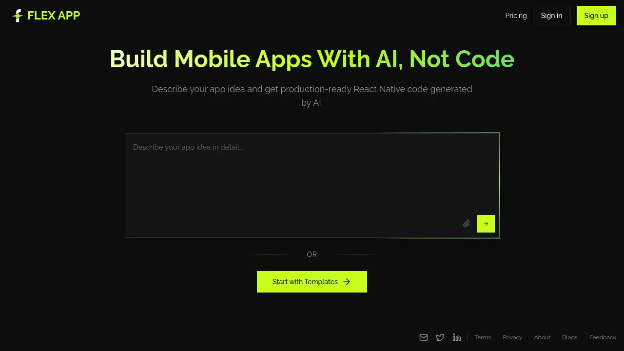 FLEX APP - Build Mobile Apps With AI, Not Code