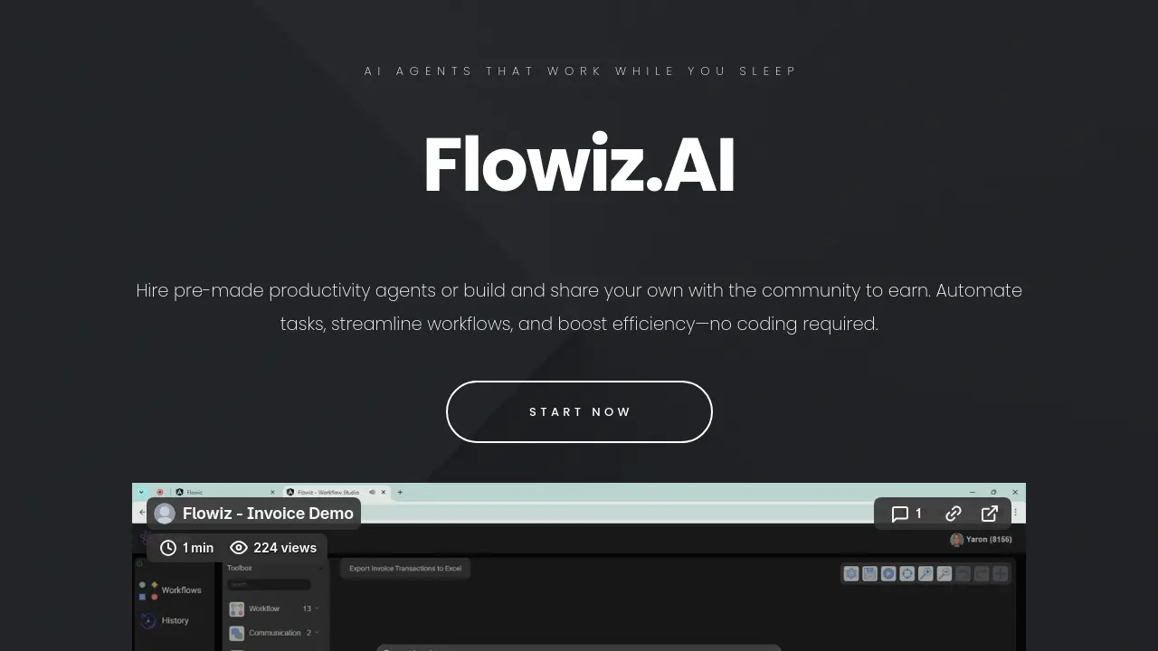 Flowiz.AI - AI Agents That Work While You Sleep