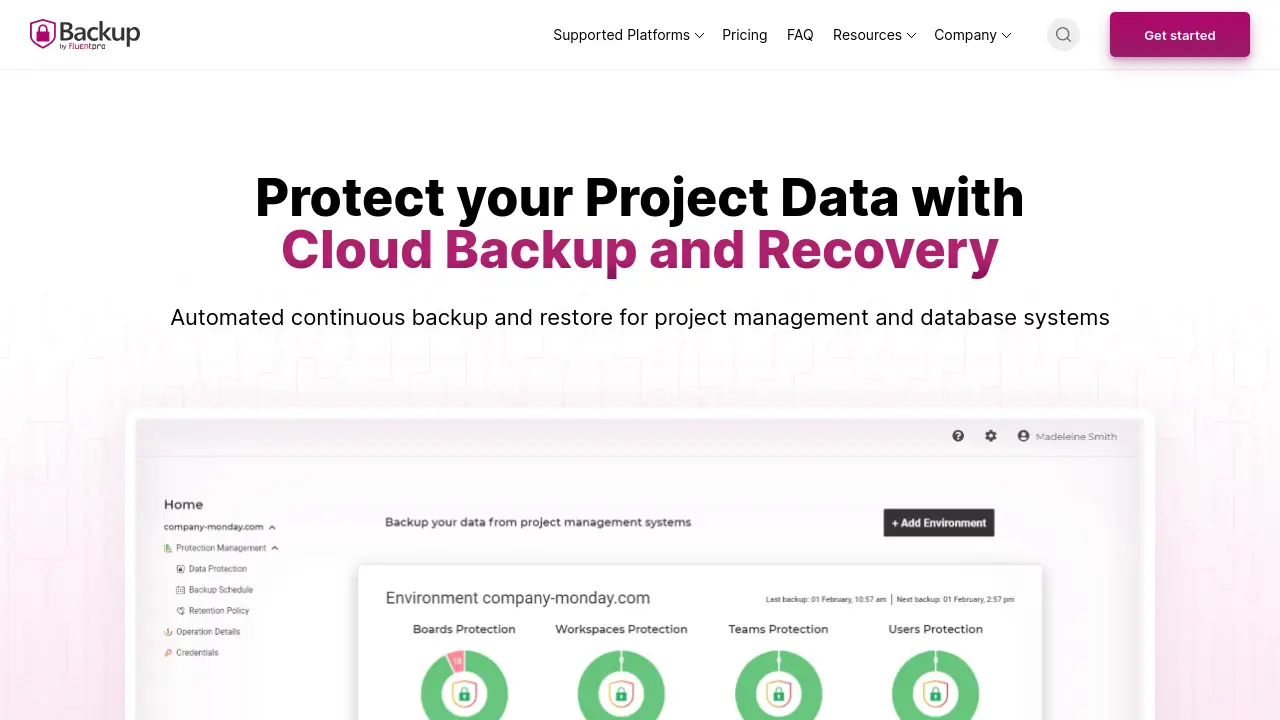 FluentPro Backup - Automated Cloud Backup and Recovery for Project ...