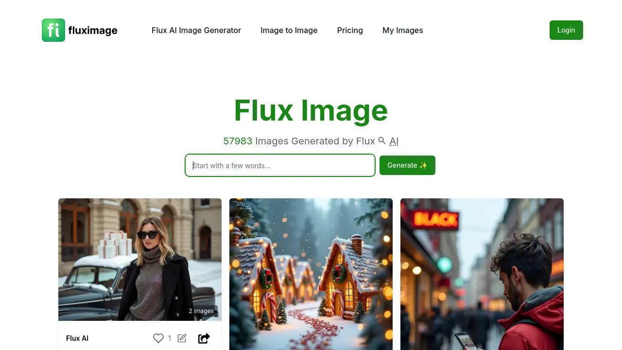 Flux AI Image - Transform your ideas into breathtaking visuals