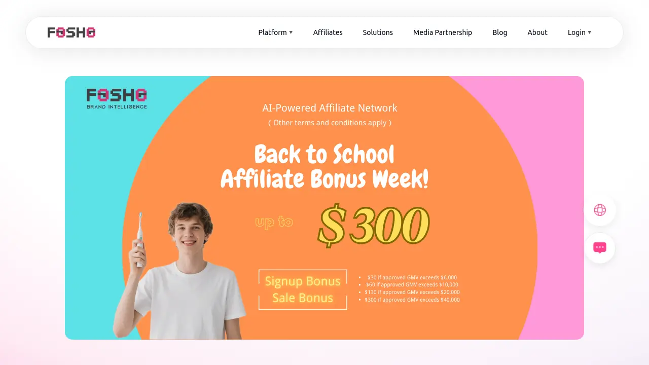 FOSHO AFF - AI-Powered Affiliate Marketing Platform for eCommerce Growth