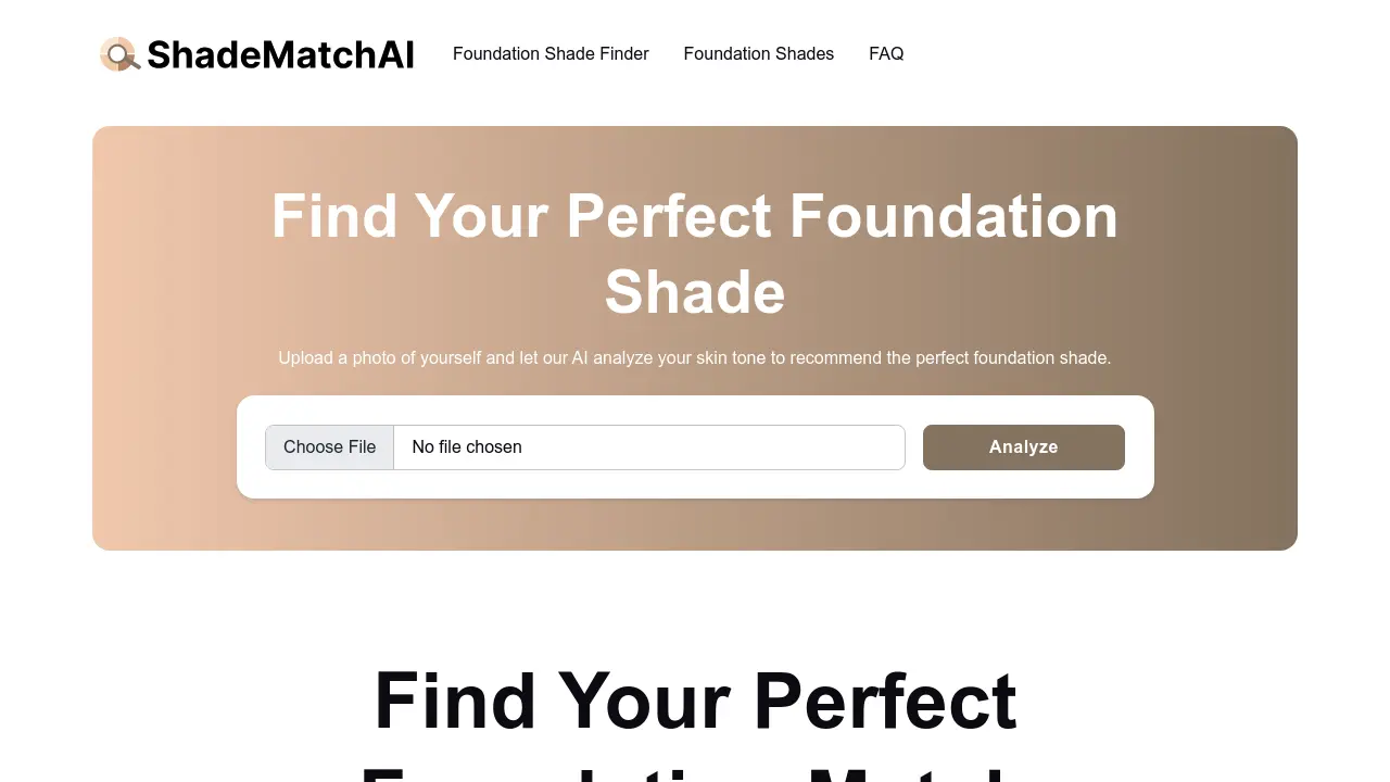 Foundation Shade Finder - AI-Powered Foundation Shade Matching for Your ...