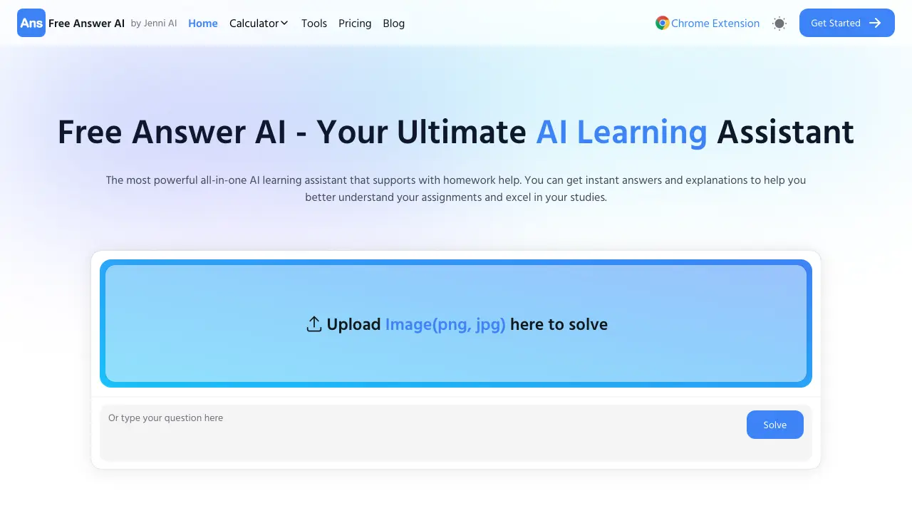 Free Answer AI - Your Ultimate AI Learning Assistant