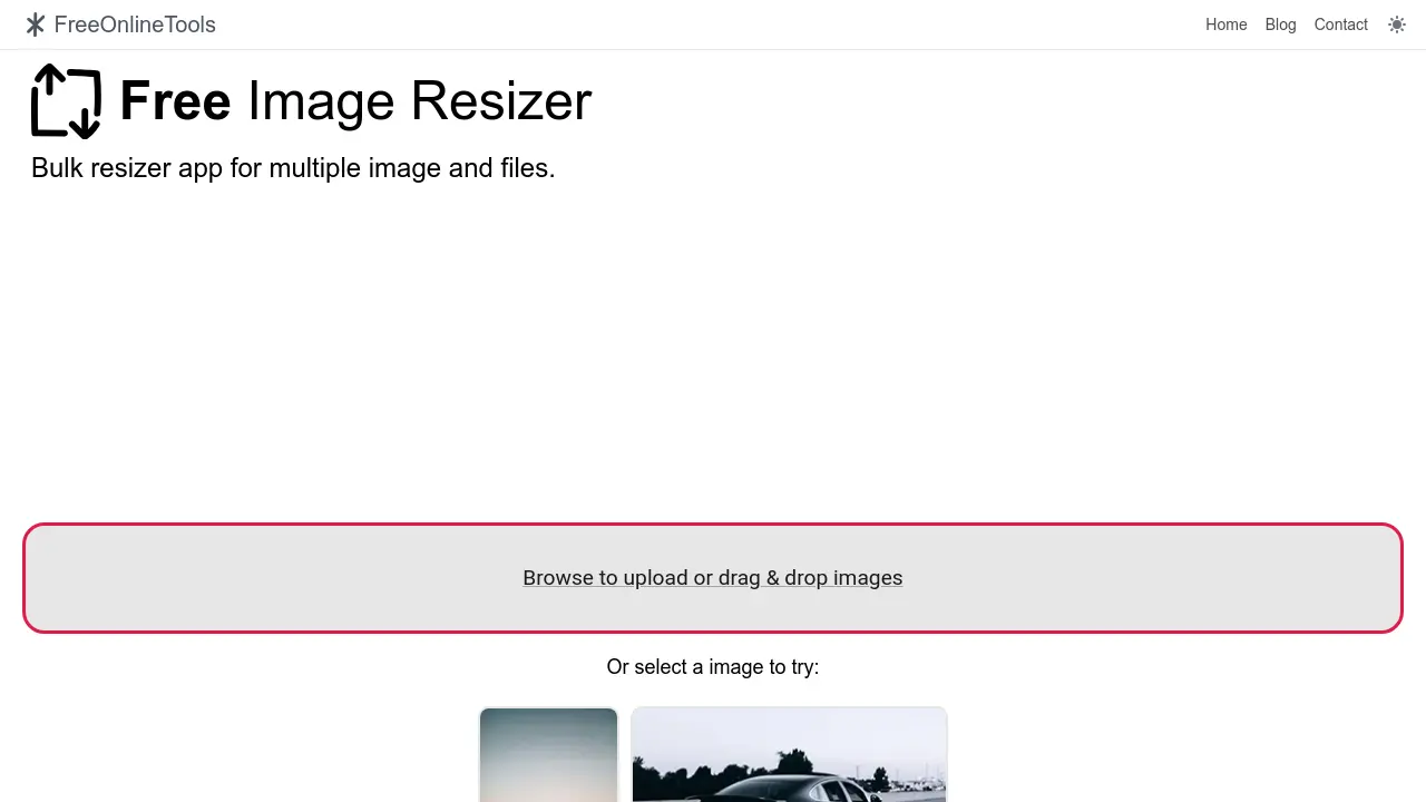 Free Image Resizer - Bulk resizer app for multiple images and files