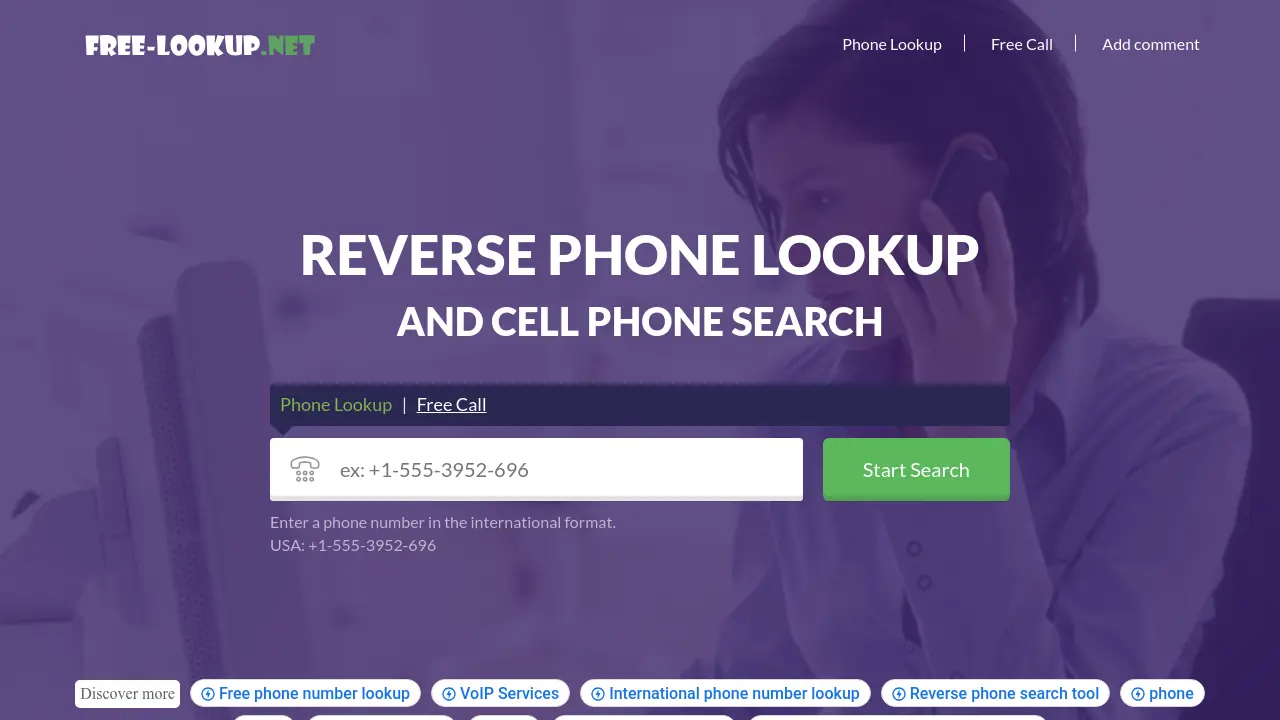 Free-Lookup - Free Reverse Phone Lookup and Caller Identification