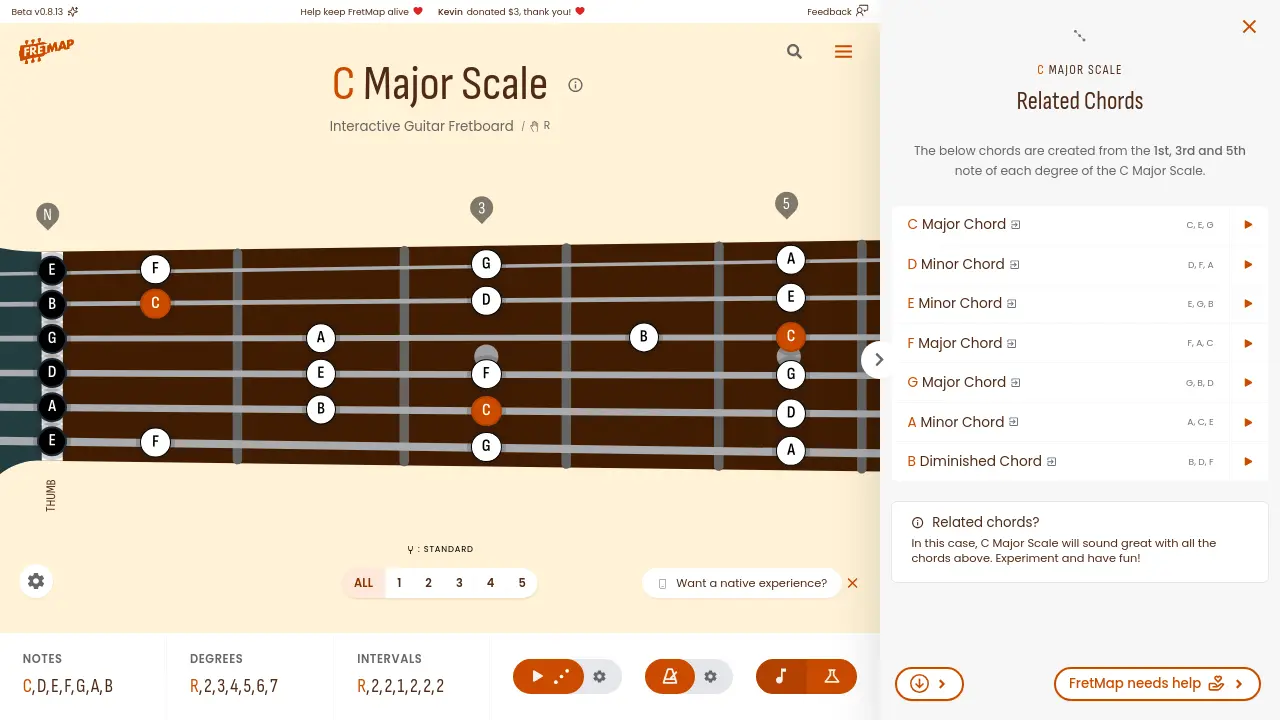 FretMap - Master guitar chords, scales, and arpeggios with an ...