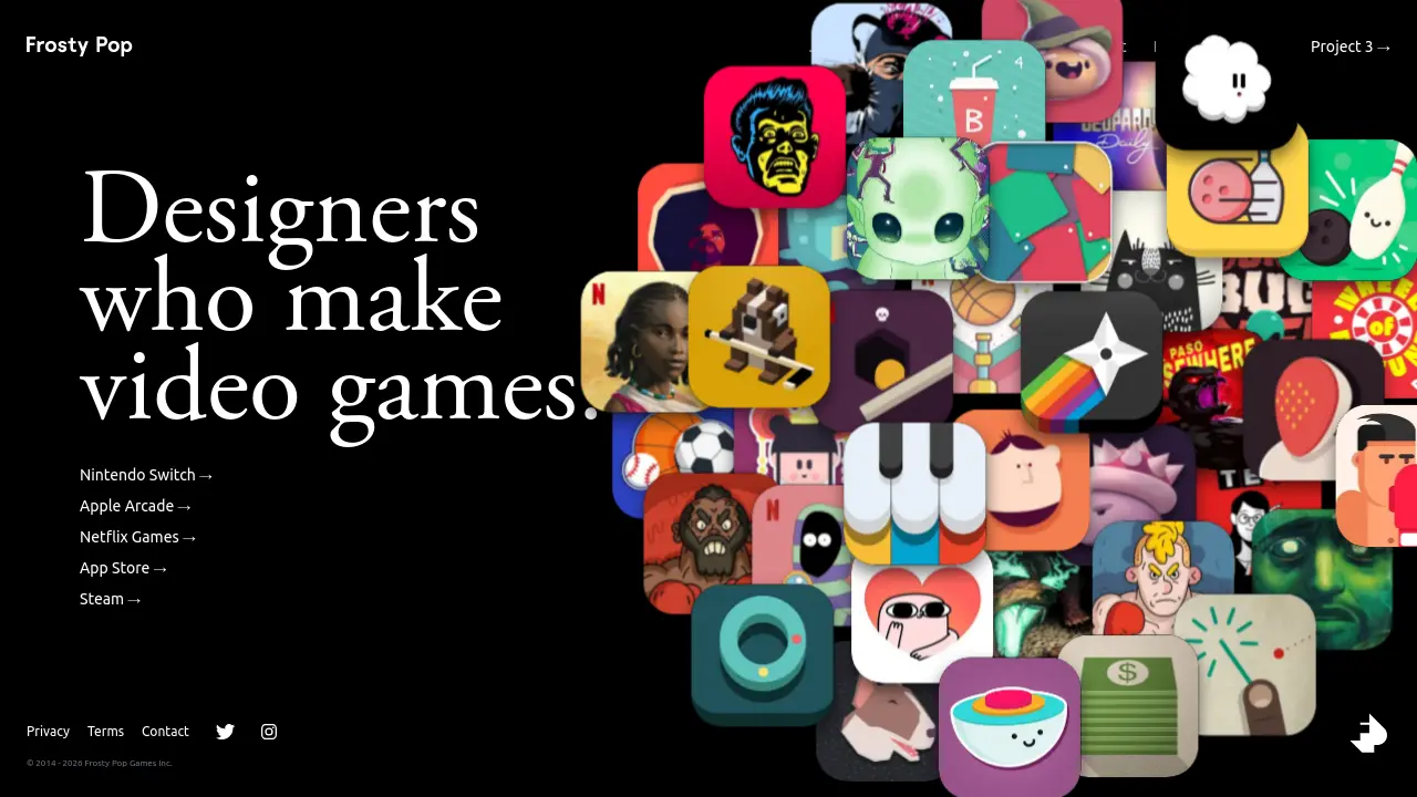 Frosty Pop - Designers who make video games