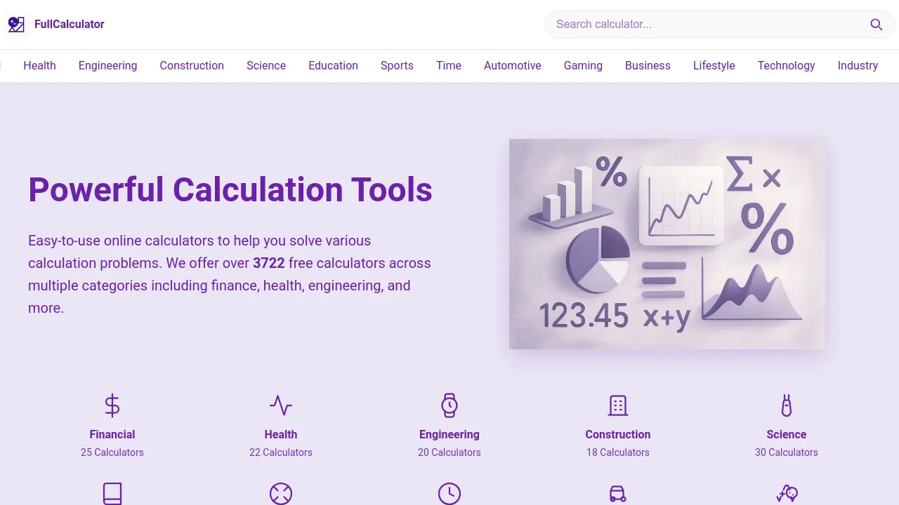FullCalculator - Free Advanced Online Calculators for Every Need