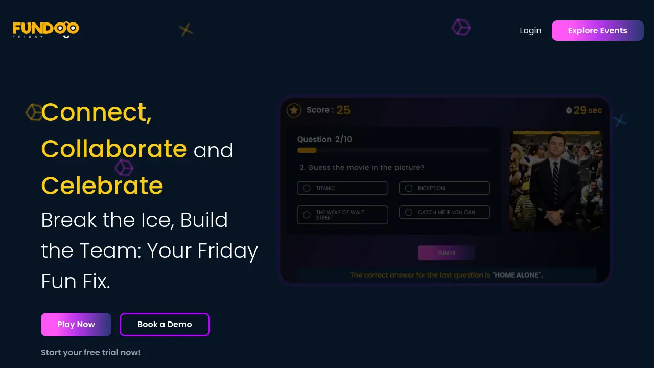 Fundoo Friday - Break the Ice, Build the Team: Your Friday Fun Fix