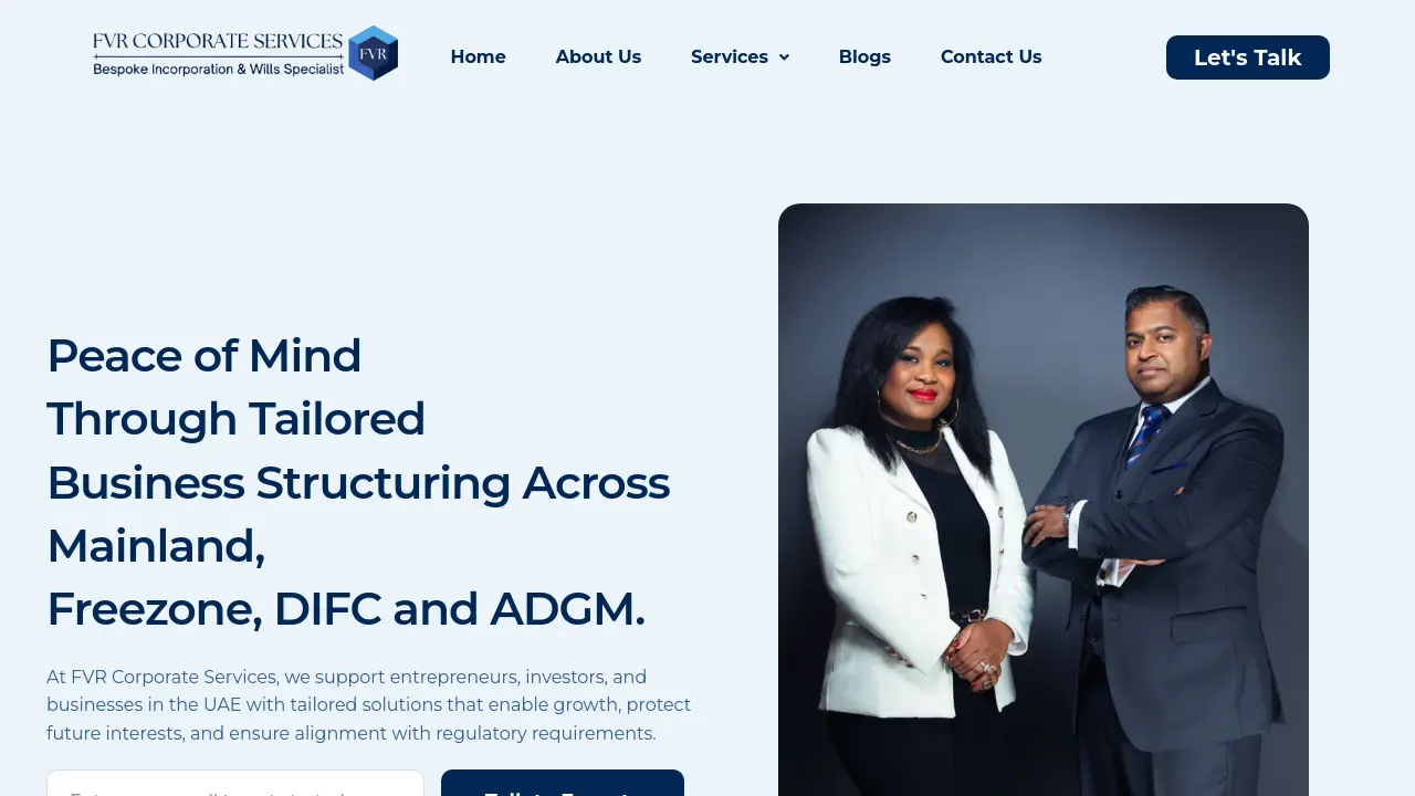 FVR Corporate Services - Peace of Mind Through Tailored Business ...