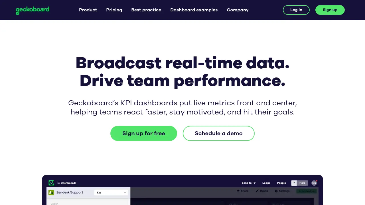 Geckoboard - Broadcast Real-Time Business Data with Custom Dashboards