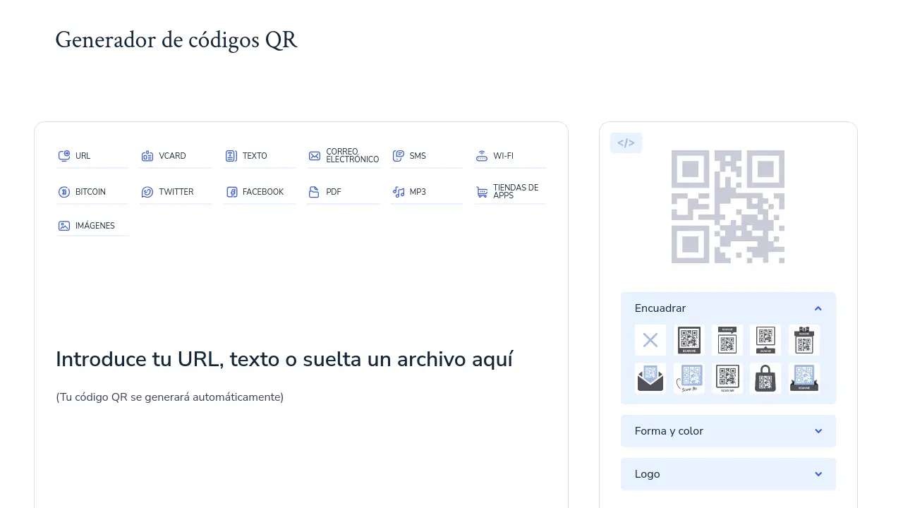 Generador de códigos QR - Create free, permanent QR codes instantly ...