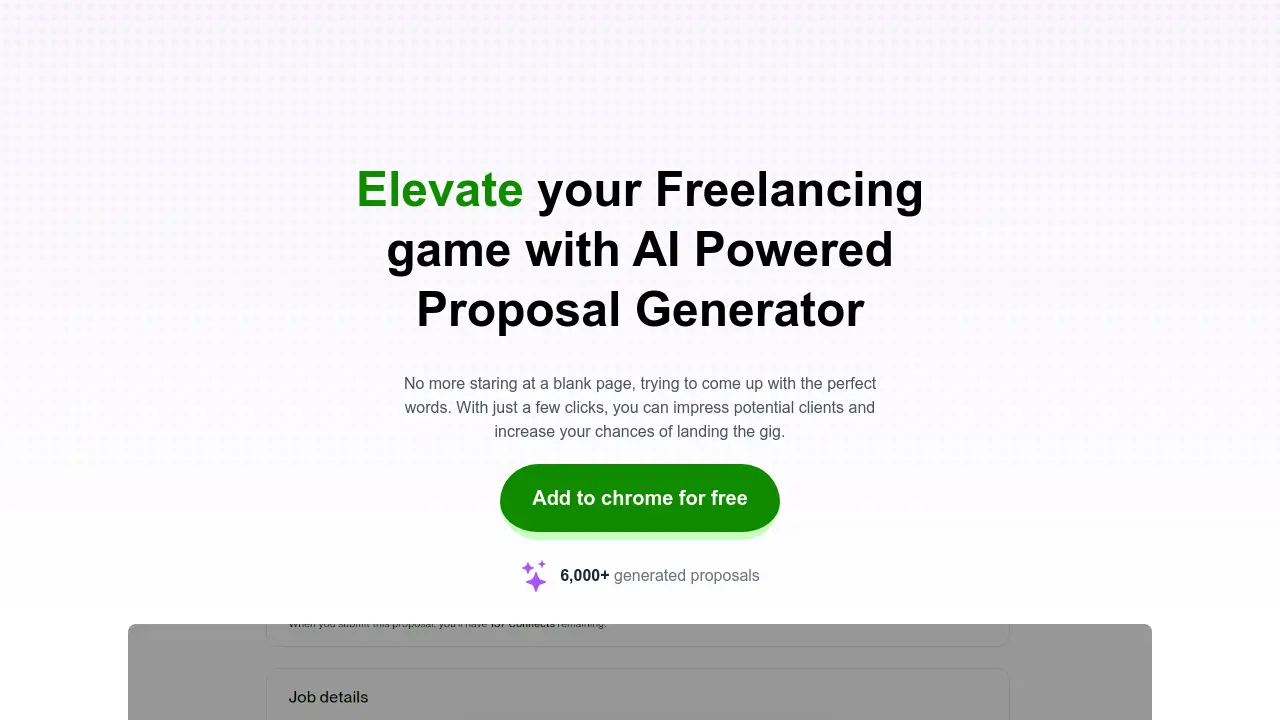 Generate Proposal - AI-Powered Proposal Generator for Freelancers