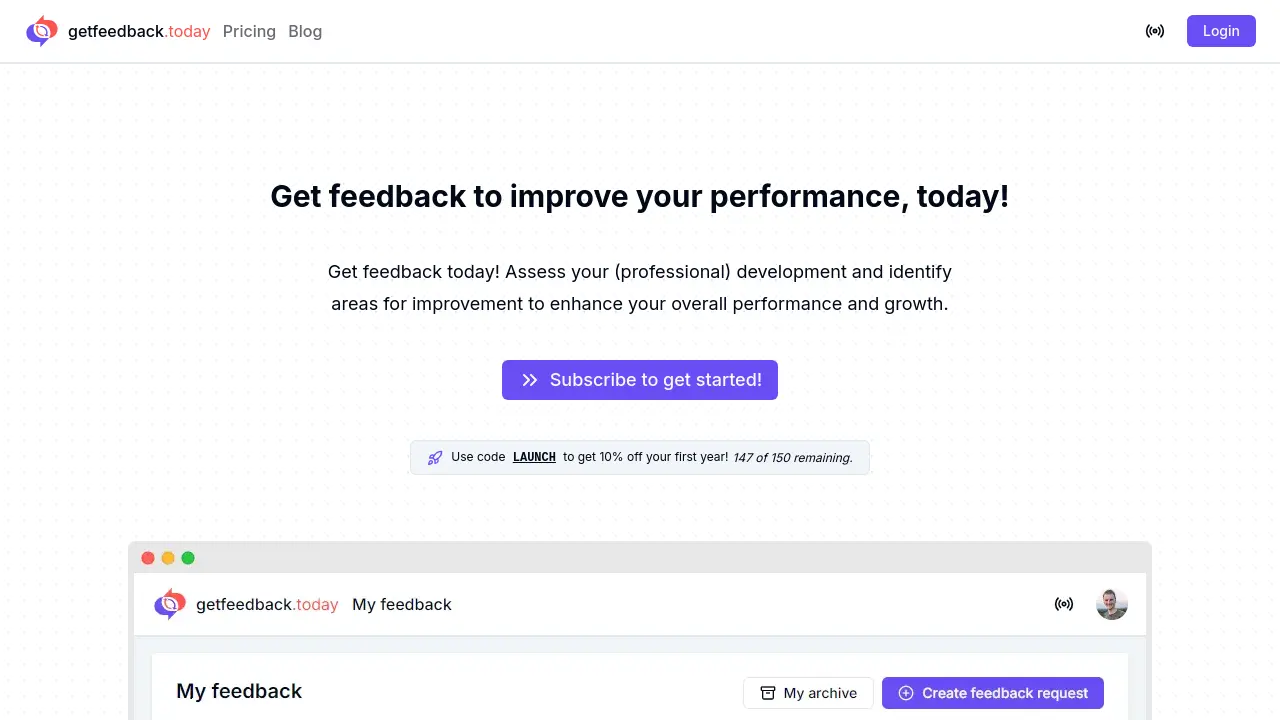 getfeedback.today - Enhance Performance with Professional Feedback