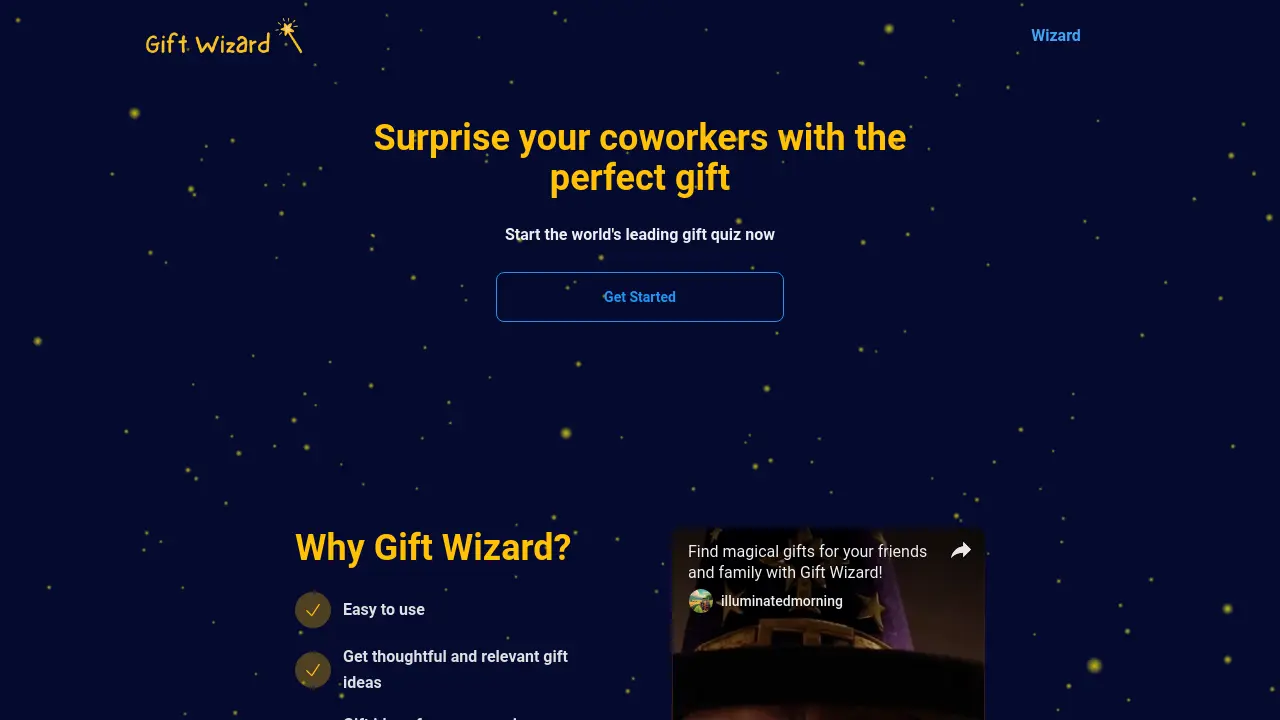 Gift Wizard - Wow your loved ones with the perfect gift