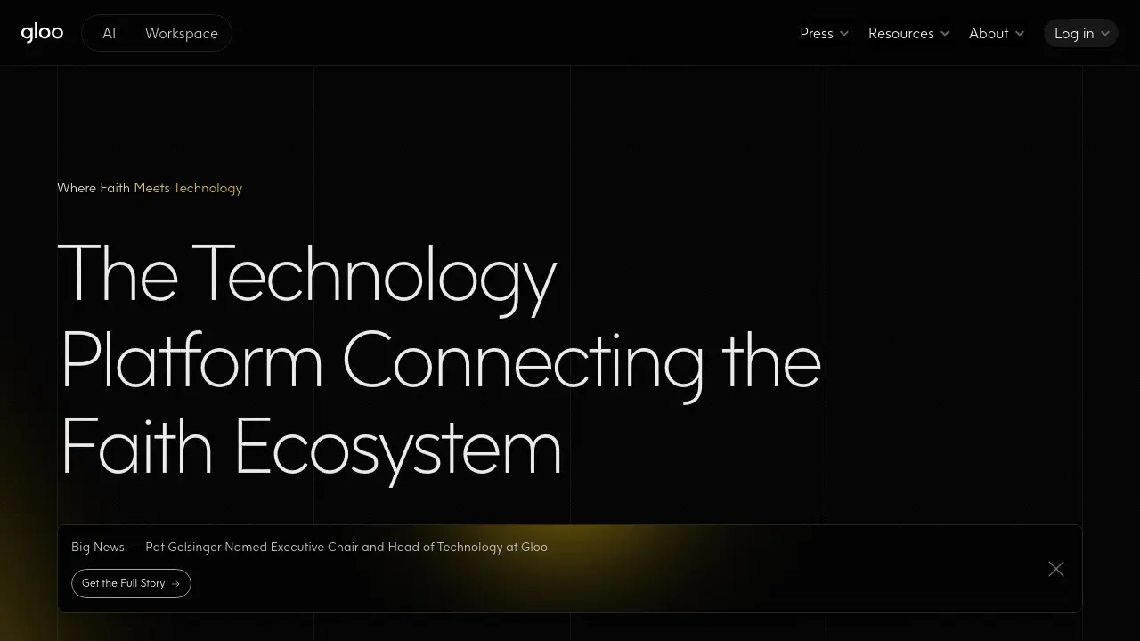 Gloo - The Technology Platform Connecting the Faith Ecosystem