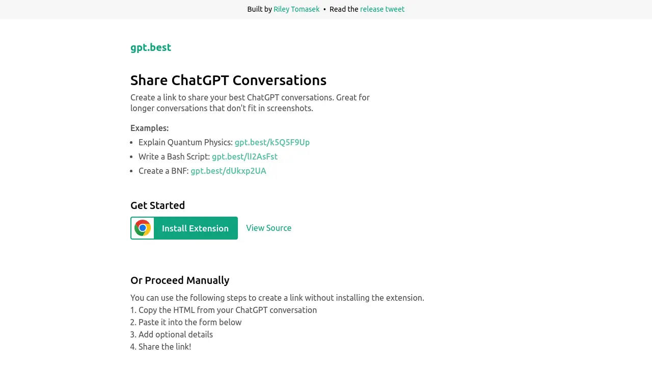 gpt.best - Share ChatGPT Conversations