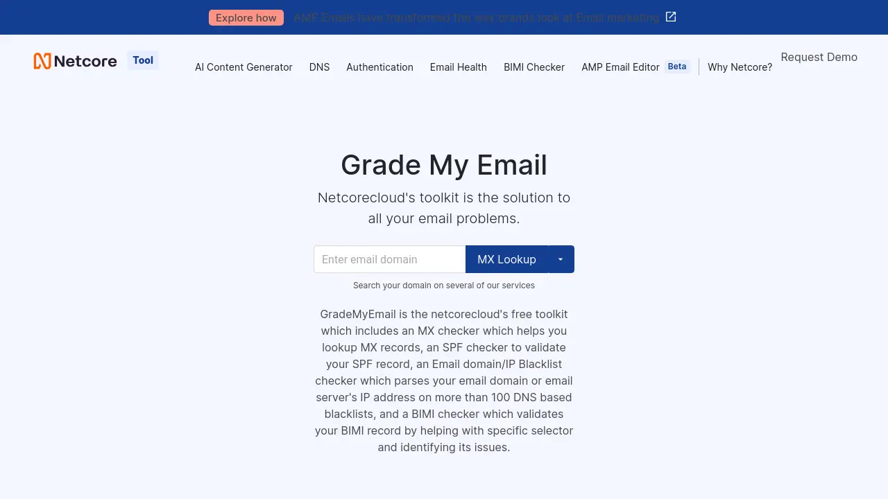 Grade My Email - Comprehensive Email Authentication and Health Toolkit