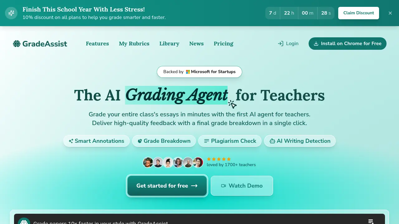GradeAssist - The AI Grading Agent for Teachers