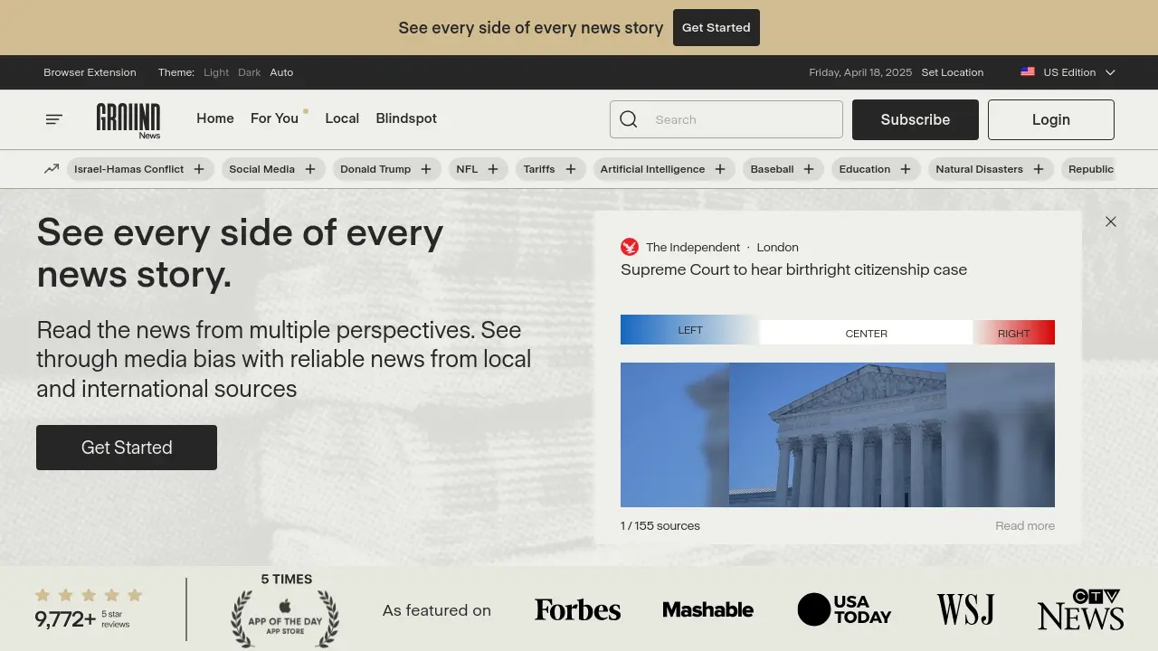 Ground News - See every side of every news story.