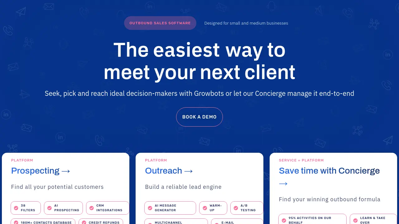 Growbots - The easiest way to meet your next client