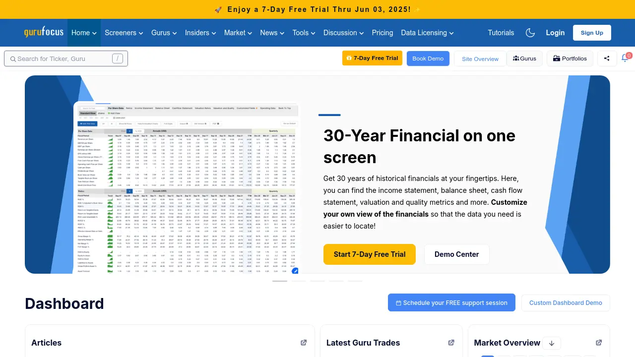 GuruFocus - Comprehensive AI-Enhanced Value Investing Research Platform
