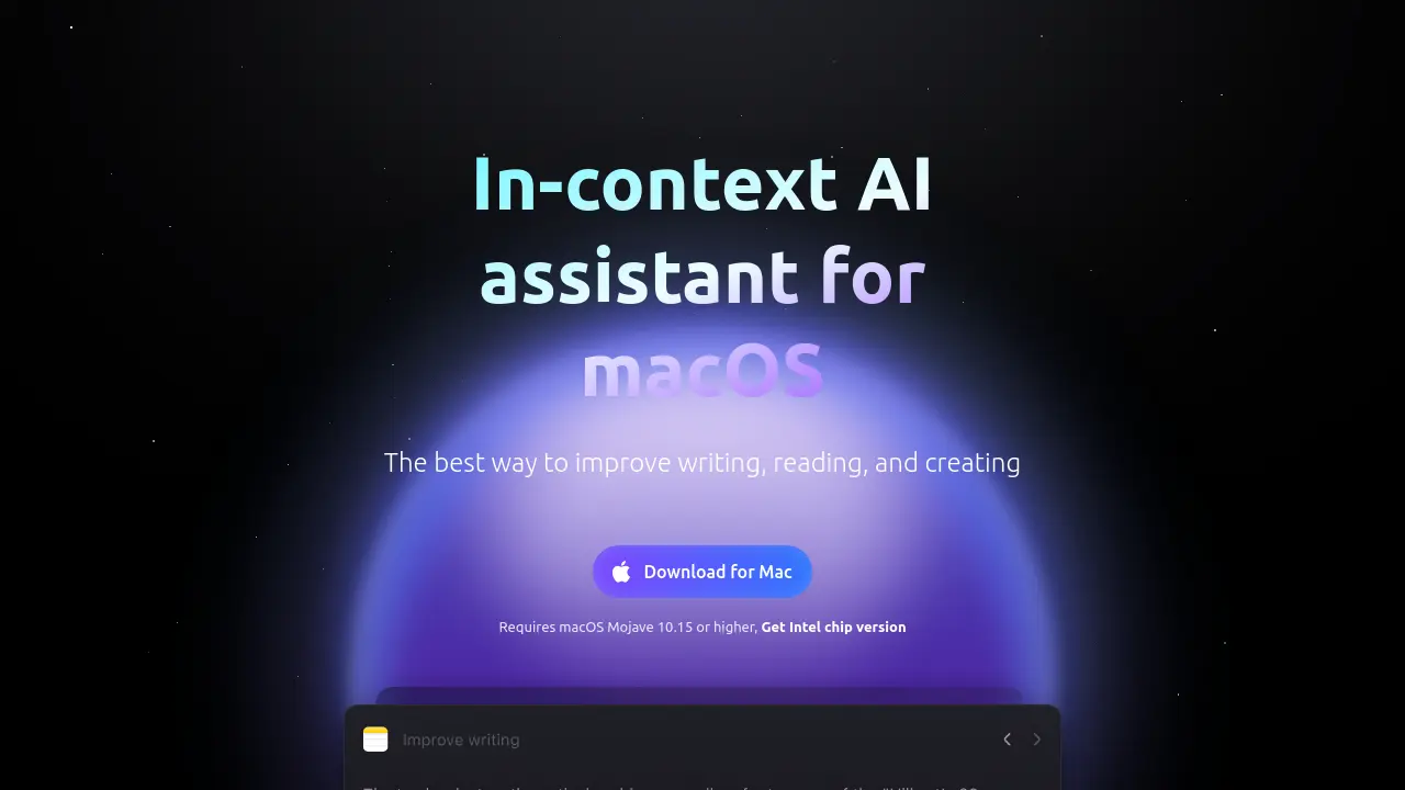 Haye AI - In-context AI assistant for macOS
