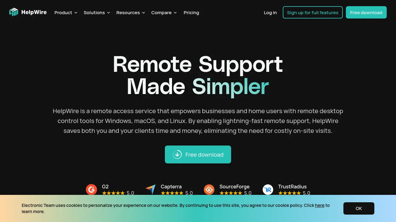 HelpWire - Simplified Remote Desktop Support for Teams and Individuals