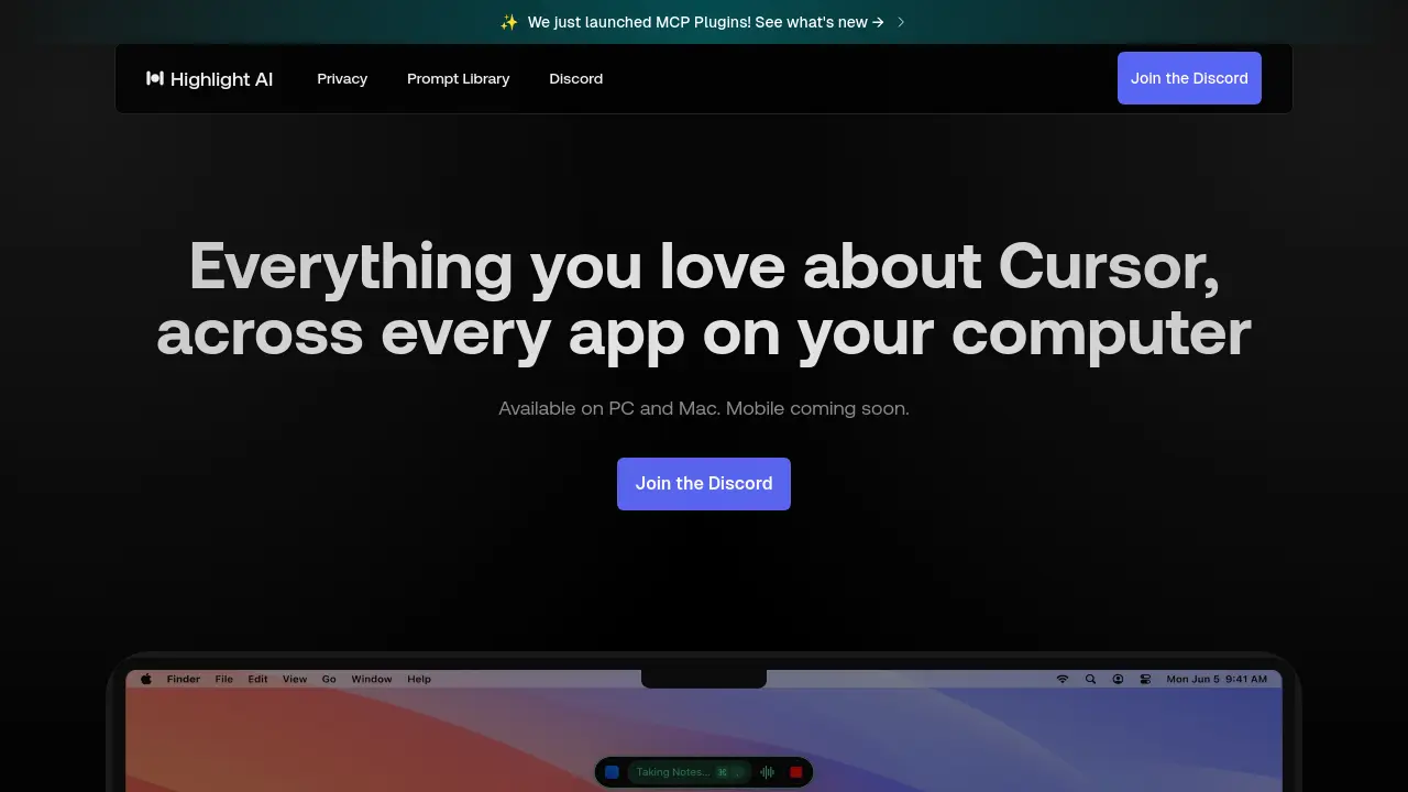 Highlight AI - AI Assistant for Seamless Desktop Interaction and Automation
