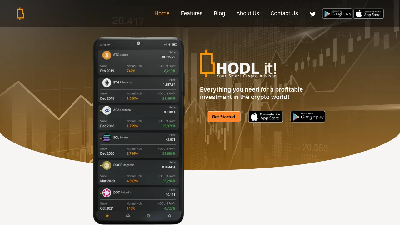 HODL it! - AI-powered crypto investment signals and portfolio tracking