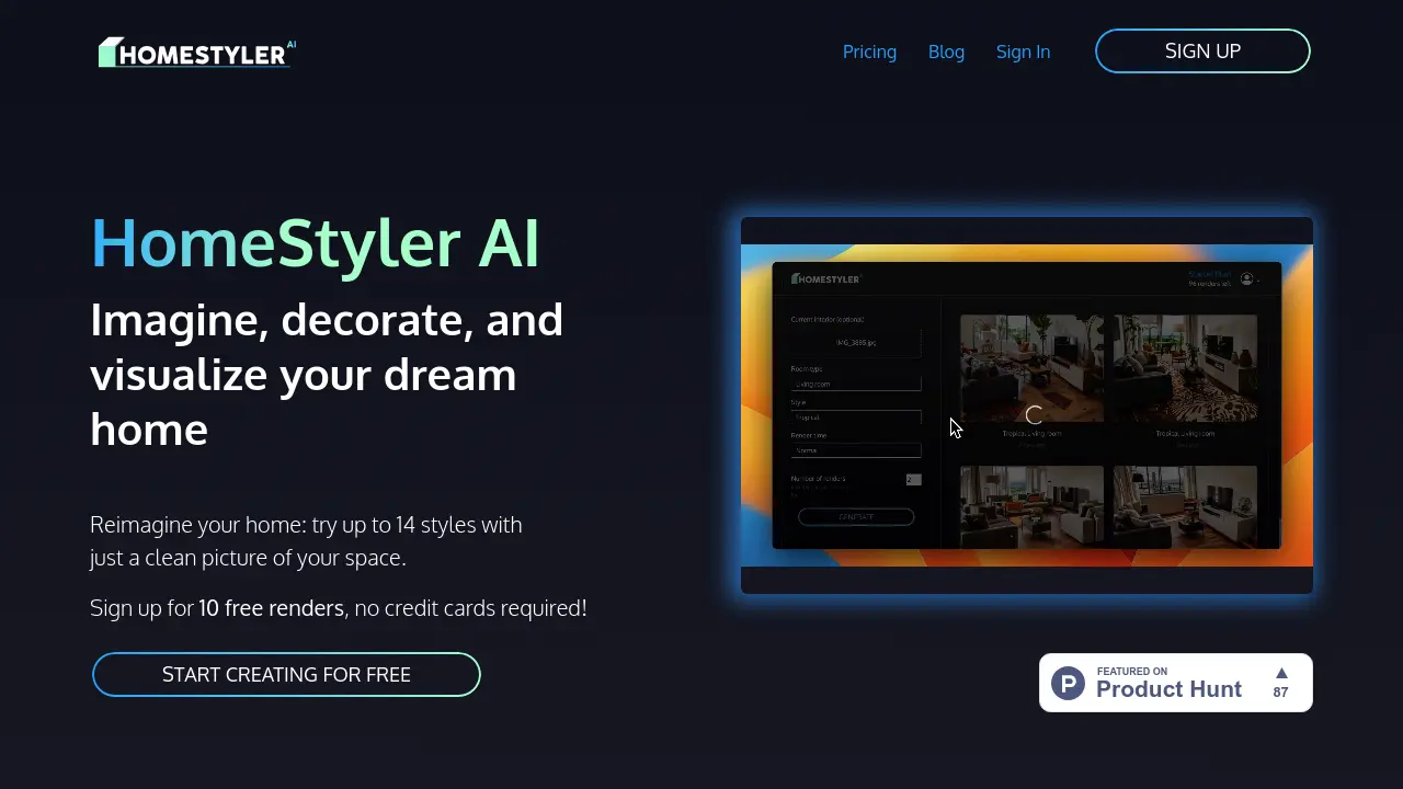 HomeStyler AI - Imagine, decorate, and visualize your dream home